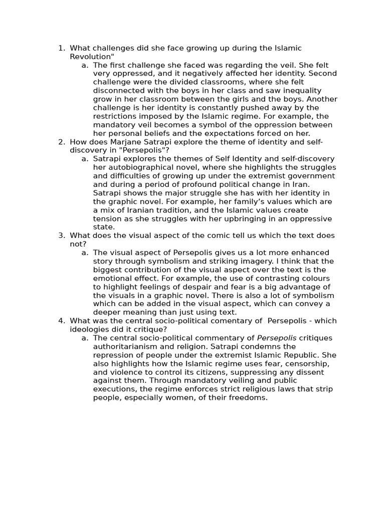 English Presntation Questions | PDF