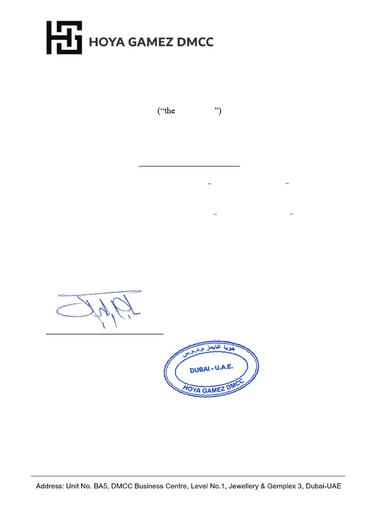 Hoya Gamez DMCC (1) | PDF