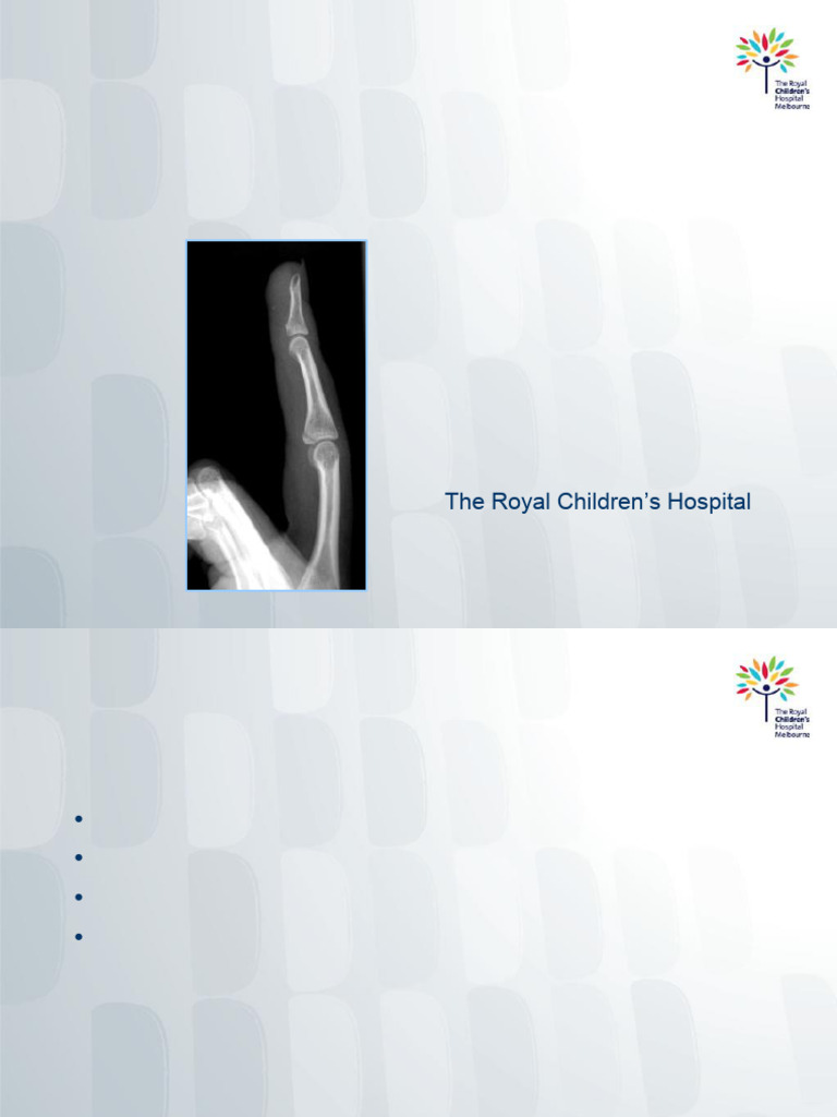 Paediatric Hand Trauma Treatment Guide | PDF | Hand | Injury