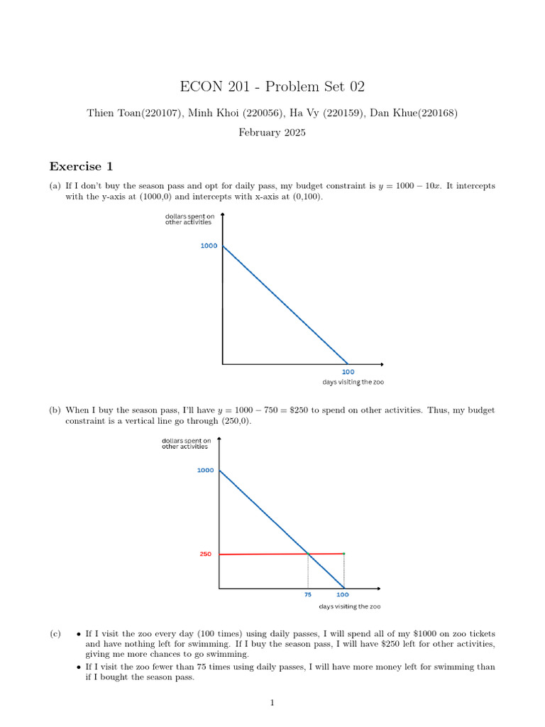 ECON 201 Problem Set 02 Solutions | PDF | Economics | Business Economics
