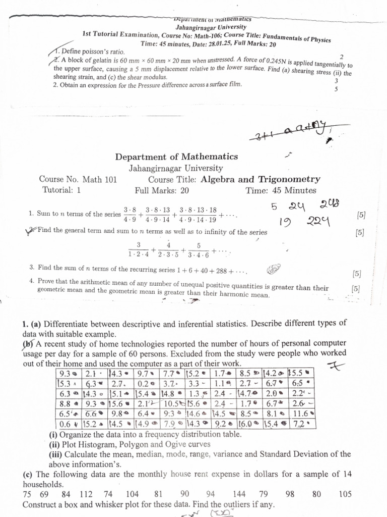 1st Tutorial 53batch | PDF