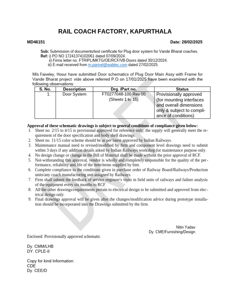 Approval_Faiveley_plug_door_28022025 | PDF | Rail Transport