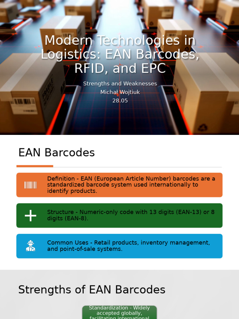 Rfid Barcodes Michał Wojtiuk | PDF | Radio Frequency Identification | Barcode