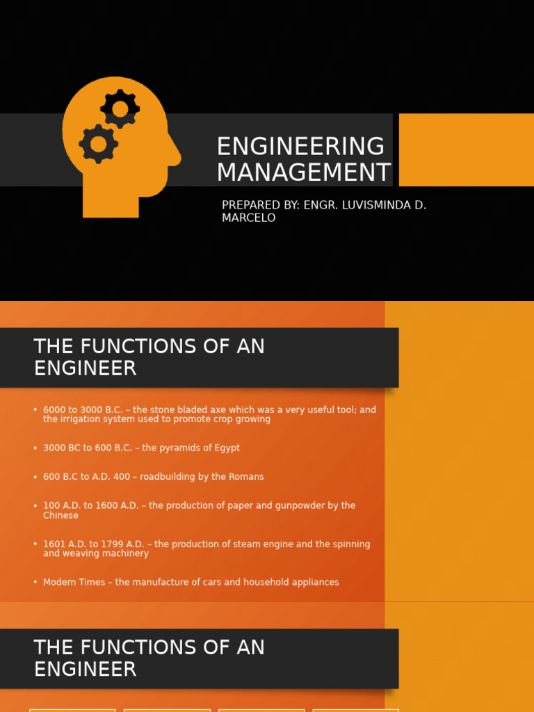 Lecture 1 Engineering Management | PDF | Engineer | Engineering