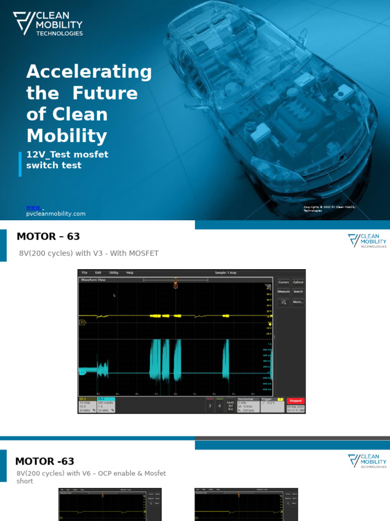 MOSFET Switch Test for Clean Mobility | PDF