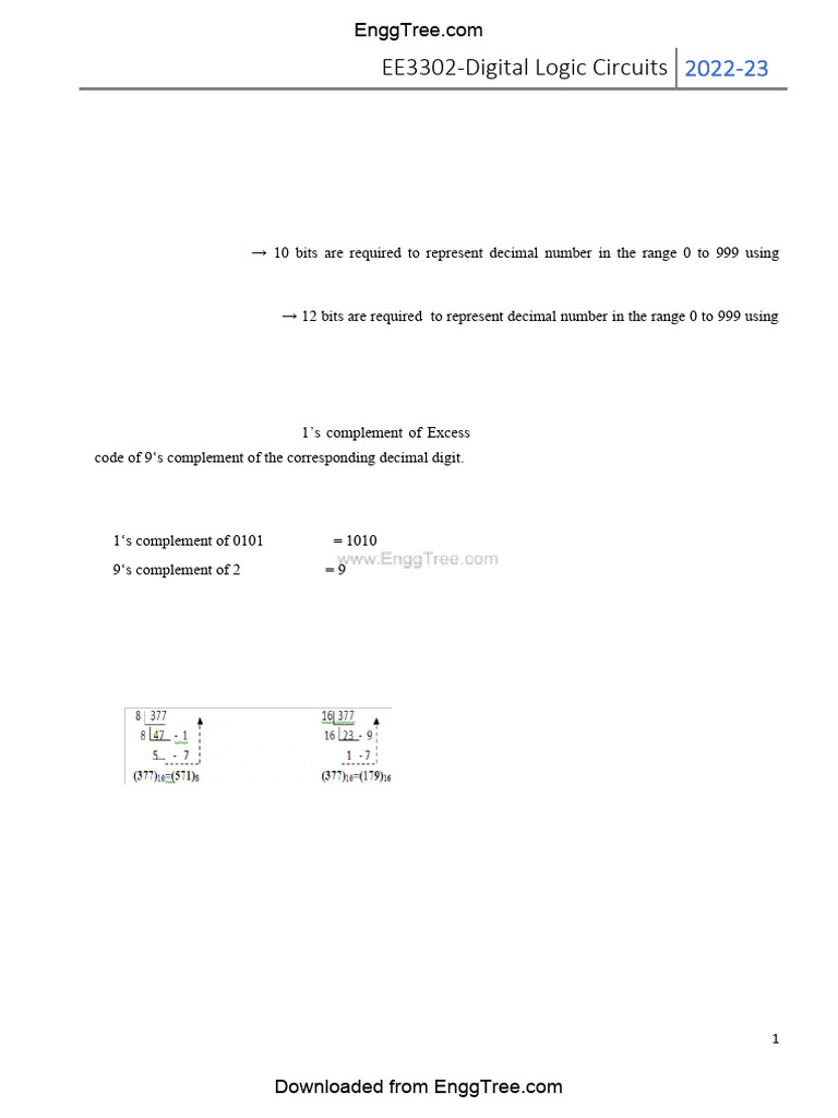 EE3302 Digital Logic Circuits Two Mark Questions 1 | PDF | Logic Gate | Computer Engineering