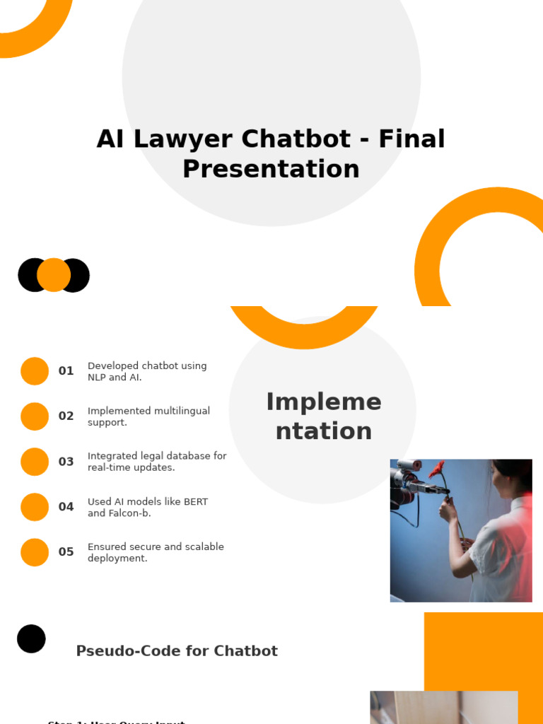 AI Lawyer Chatbot - Final Presentation | PDF