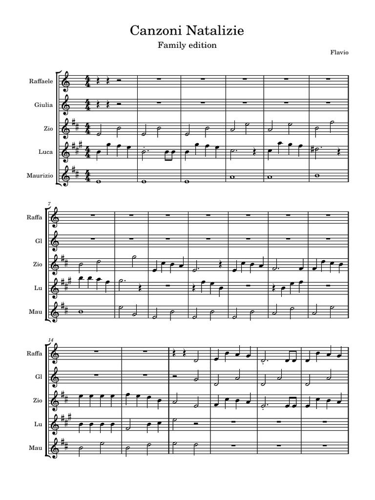 canzoni natale | PDF