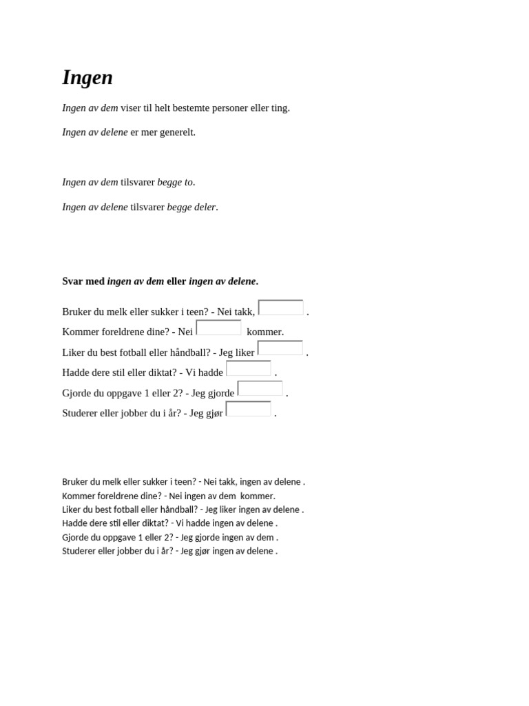 Ingen | PDF