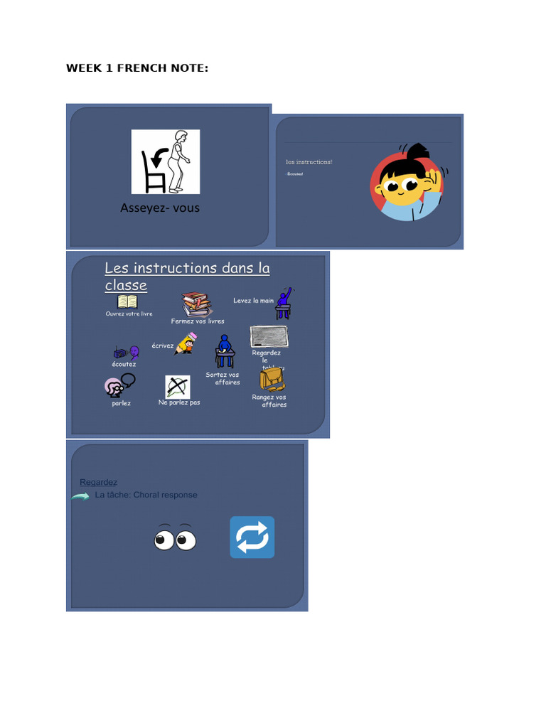 2ND Term French Note Week 1 - 4 | PDF