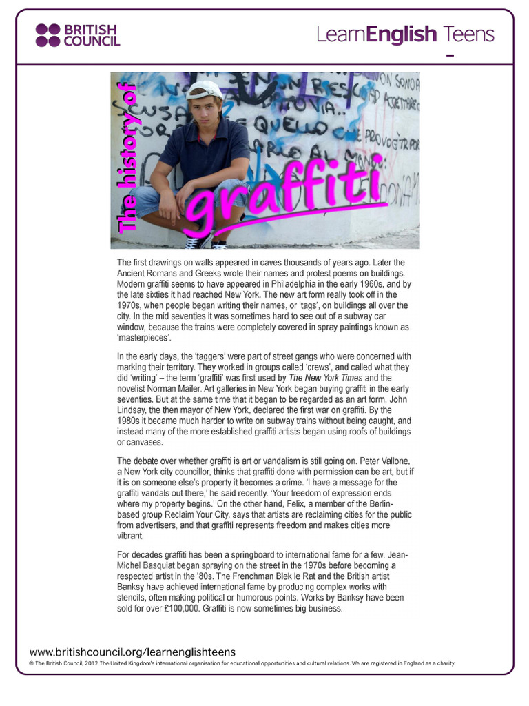 The History of Graffiti - Article 1 | PDF
