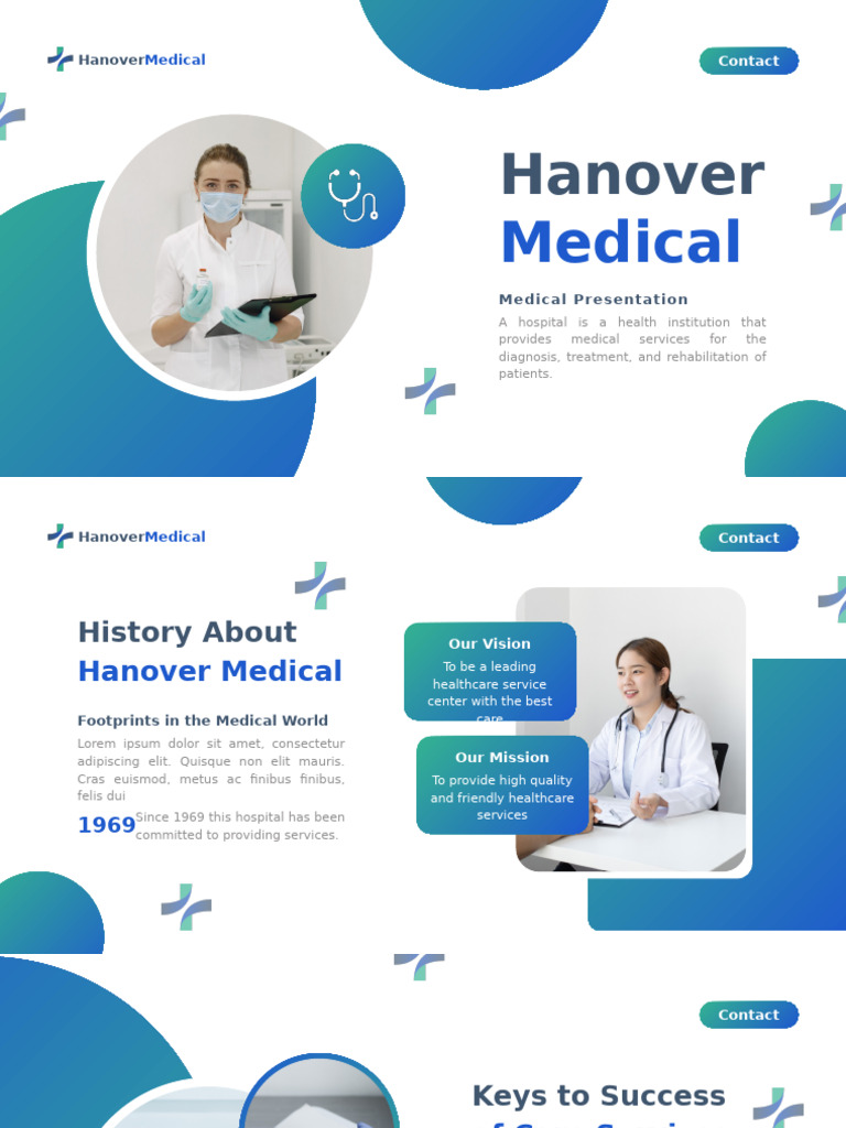 Blue Green Modern Medical Presentation | PDF | Health Care | Patient
