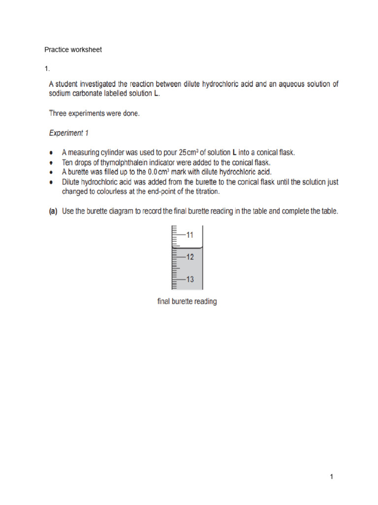 Practice worksheet-MYP 4 | PDF | Precipitation (Chemistry) | Chemical ...