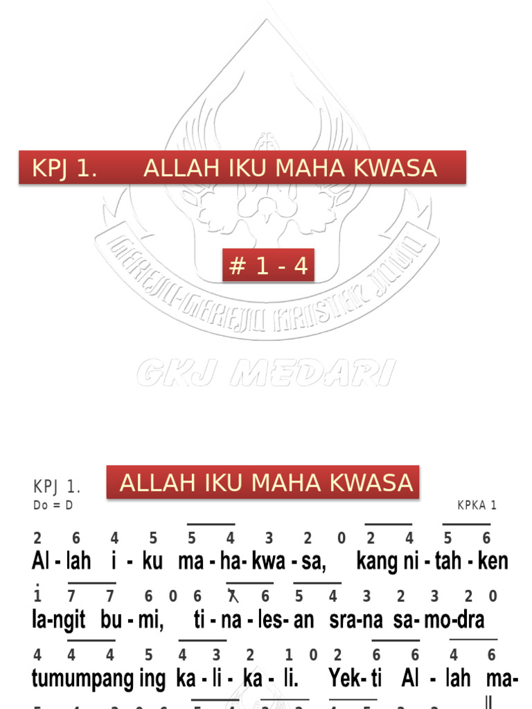 Kpj 1. Allah Iku Mahakwasa | PDF