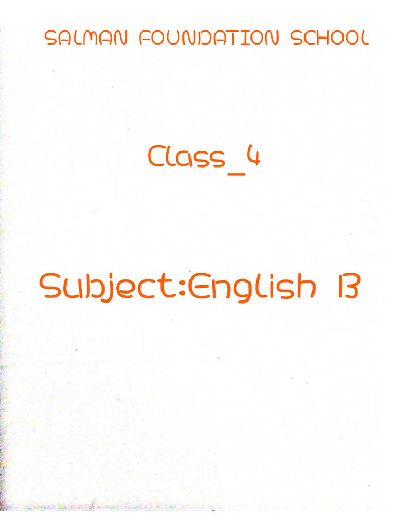 Class4 EngB | PDF