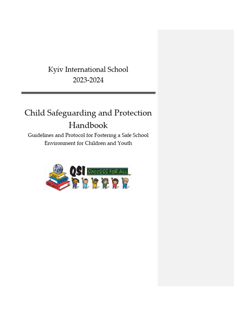 K Is Child Protection Handbook | PDF | Child Abuse | Bullying