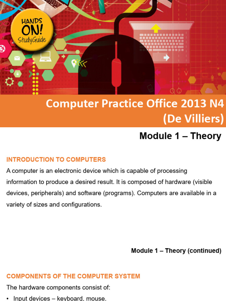 N4 Computer Practice de Villiers | PDF | Spreadsheet | Microsoft Word