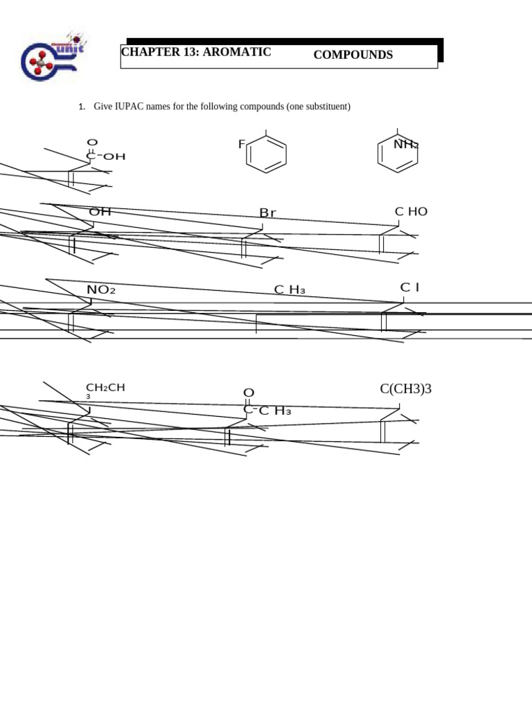 IUPAC Naming of Aromatic Compounds | PDF | Chemistry | Chemical Compounds