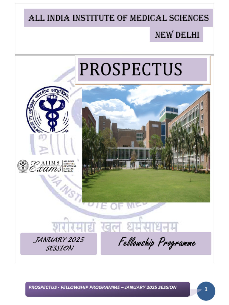 Prospectus FP Jan 2025 | PDF | Doctor Of Medicine | Urology