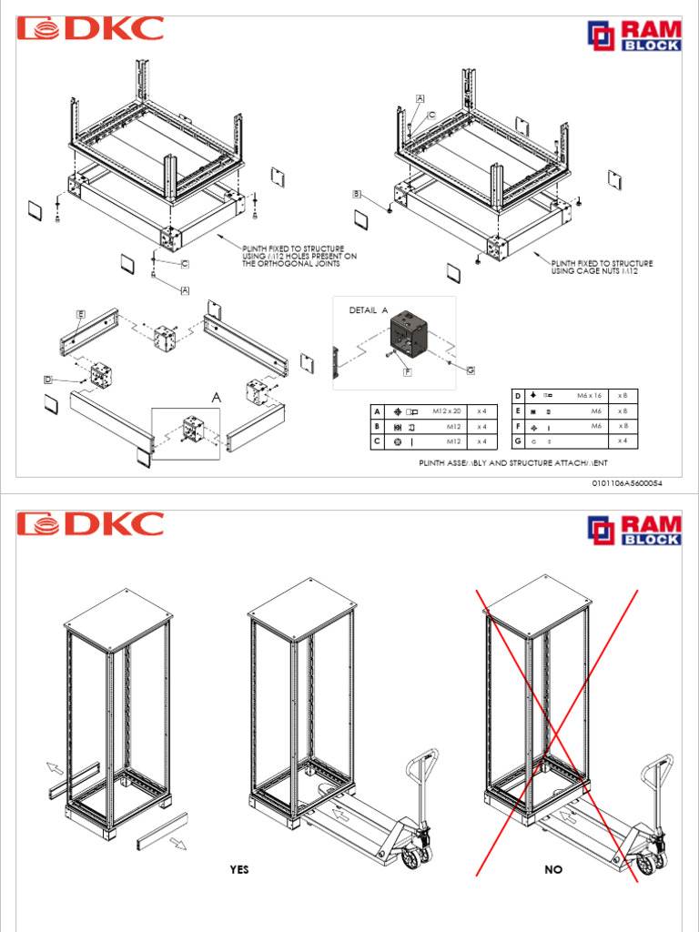 DKC-Plinth To Enclosure Connection | PDF