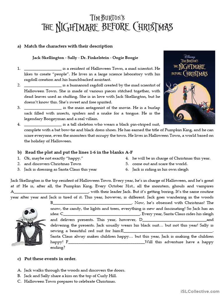 Tim Burton's Nightmare Before Christmas | PDF