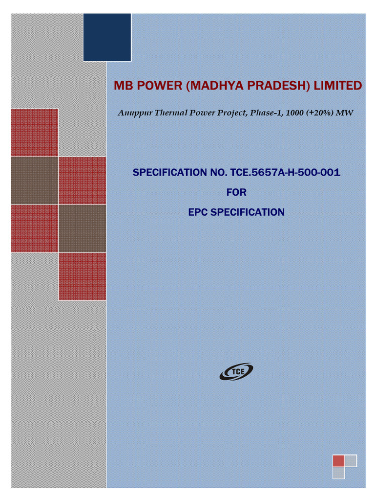 TCE - 60MW Thermal Power EPC Specification Volume III - Part (B) | PDF ...