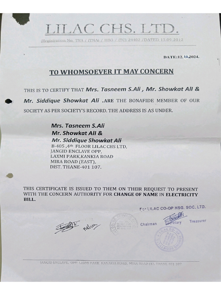 Society Letter | PDF