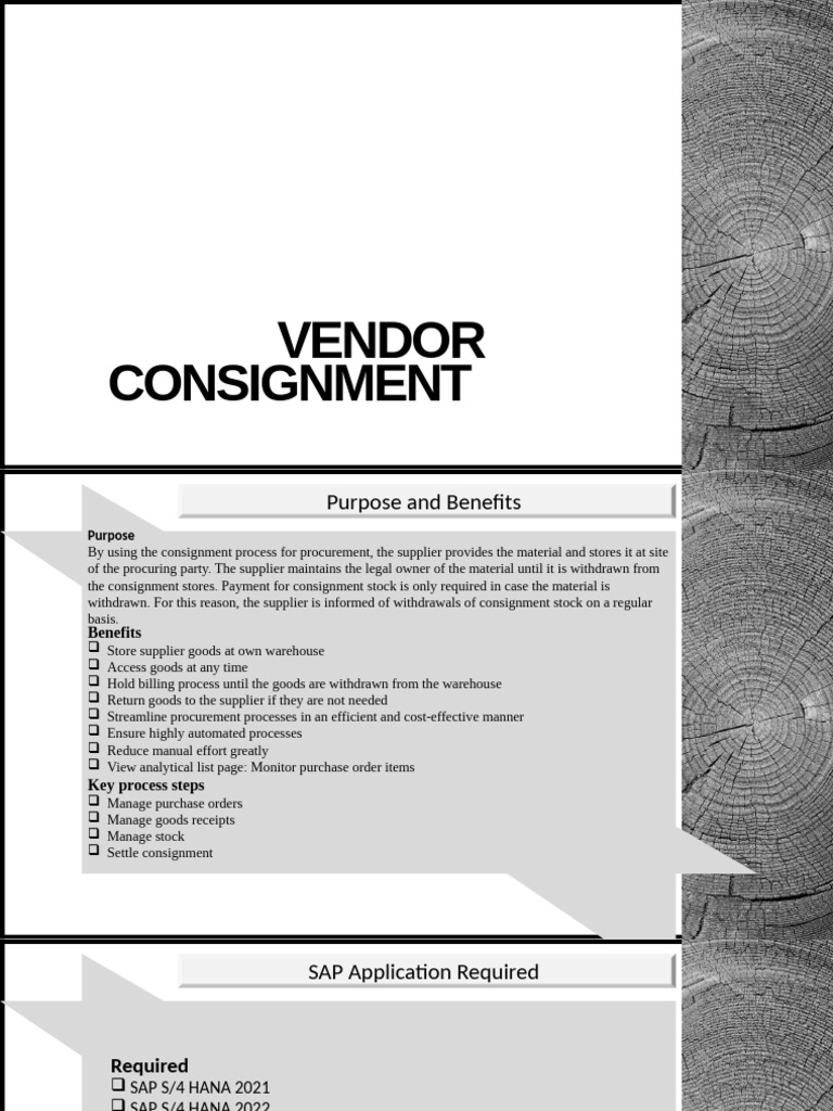 MM - Fitgap - Vendor Consignment | PDF | Business