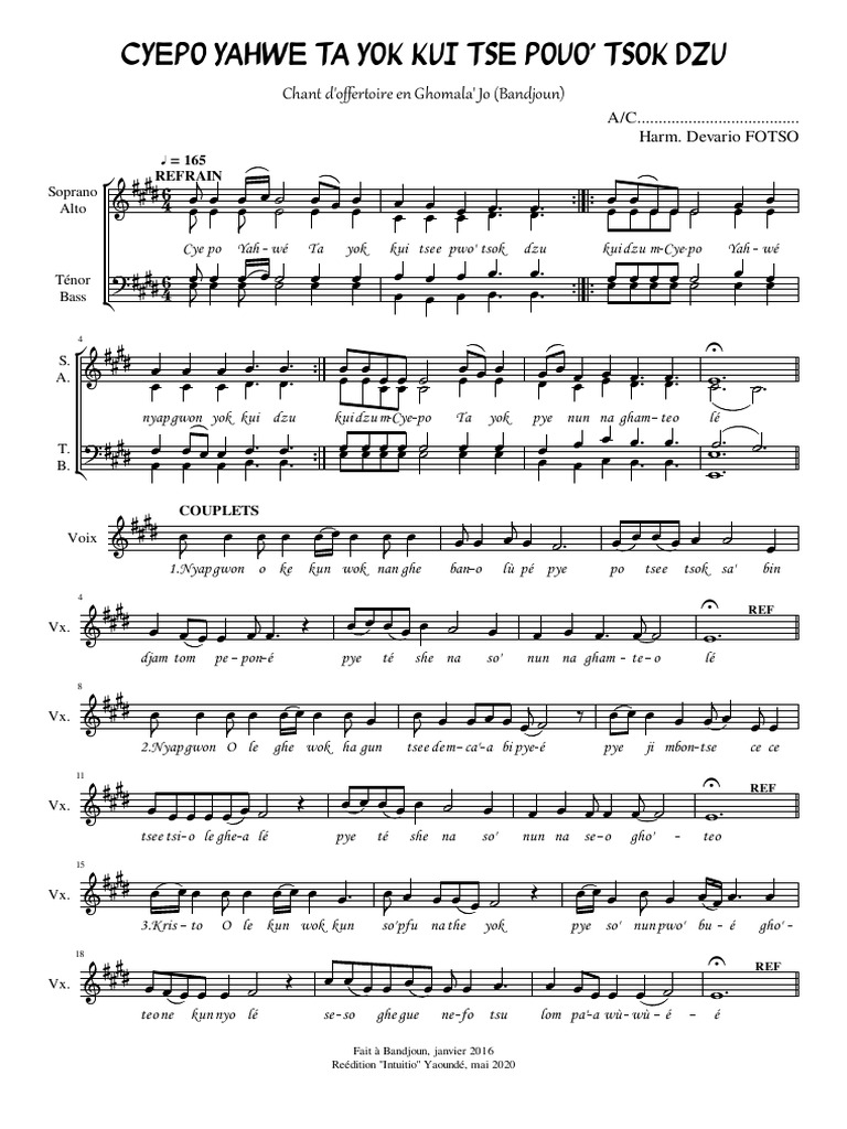 Cyepo Yahwé Taa Yok ... | PDF