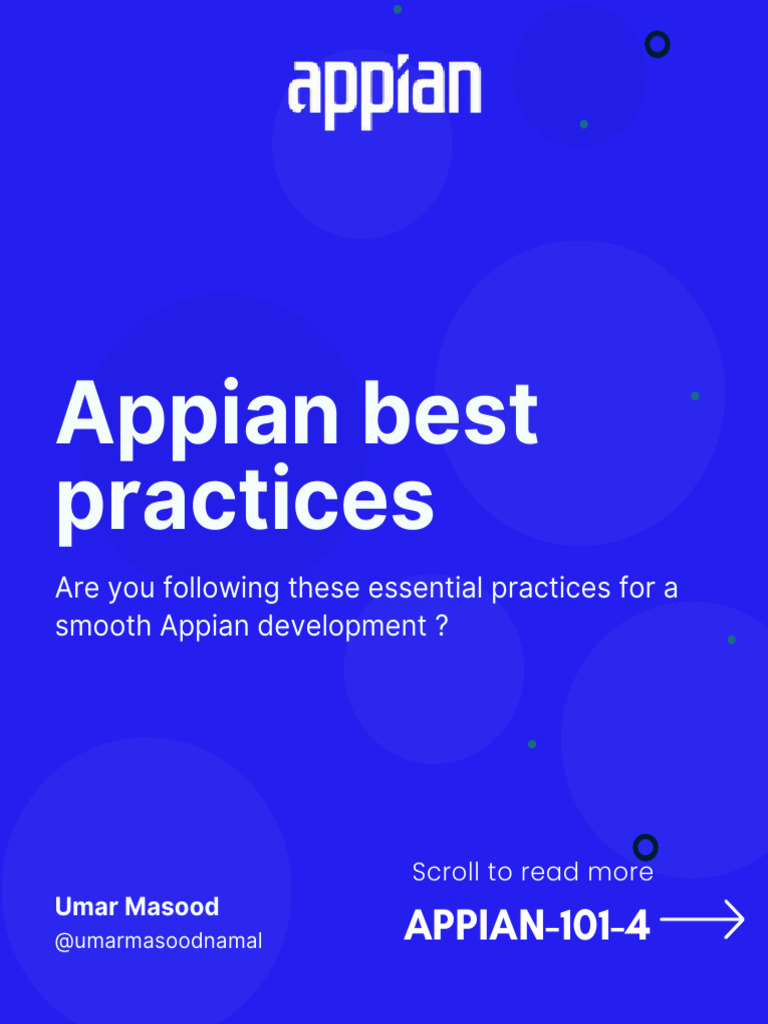 Appian Best Practices 1725039635 | PDF