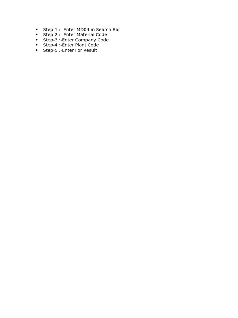 SAP Transaction PP MD04 | PDF