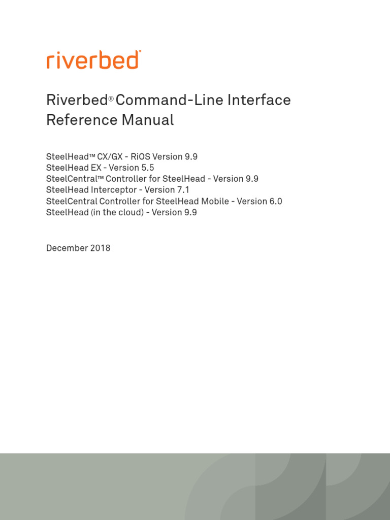 RVBD 9.8 Cli | PDF | Command Line Interface | Secure Shell