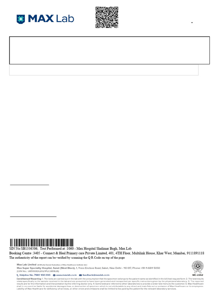 Date 16/aug/2022 01:16PM Unit Bio Ref Interval: Laboratory Investigation Report | PDF | Vitamin ...