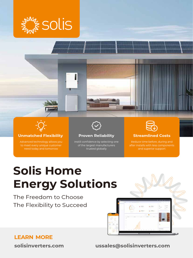 Solis Home Energy Solutions Brochure-R2 | PDF | Photovoltaics ...