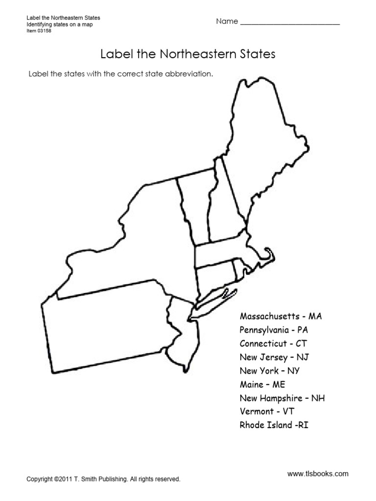 Label Northeastern States | PDF | Northeastern United States