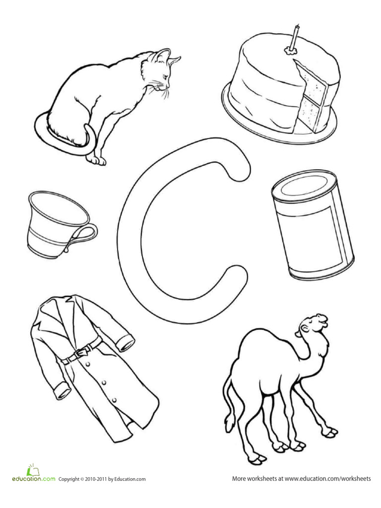 Coloring Learn Letter C | PDF