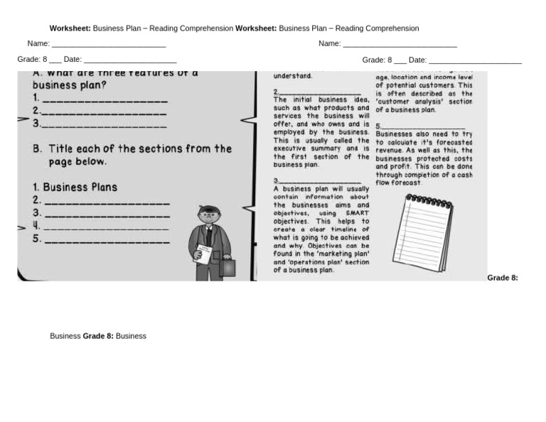 Business Plan - Worksheet 1 | PDF