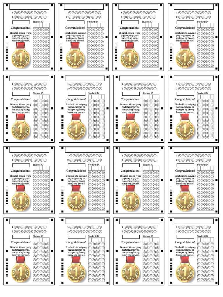 Zipgrade With Medal Universal | PDF