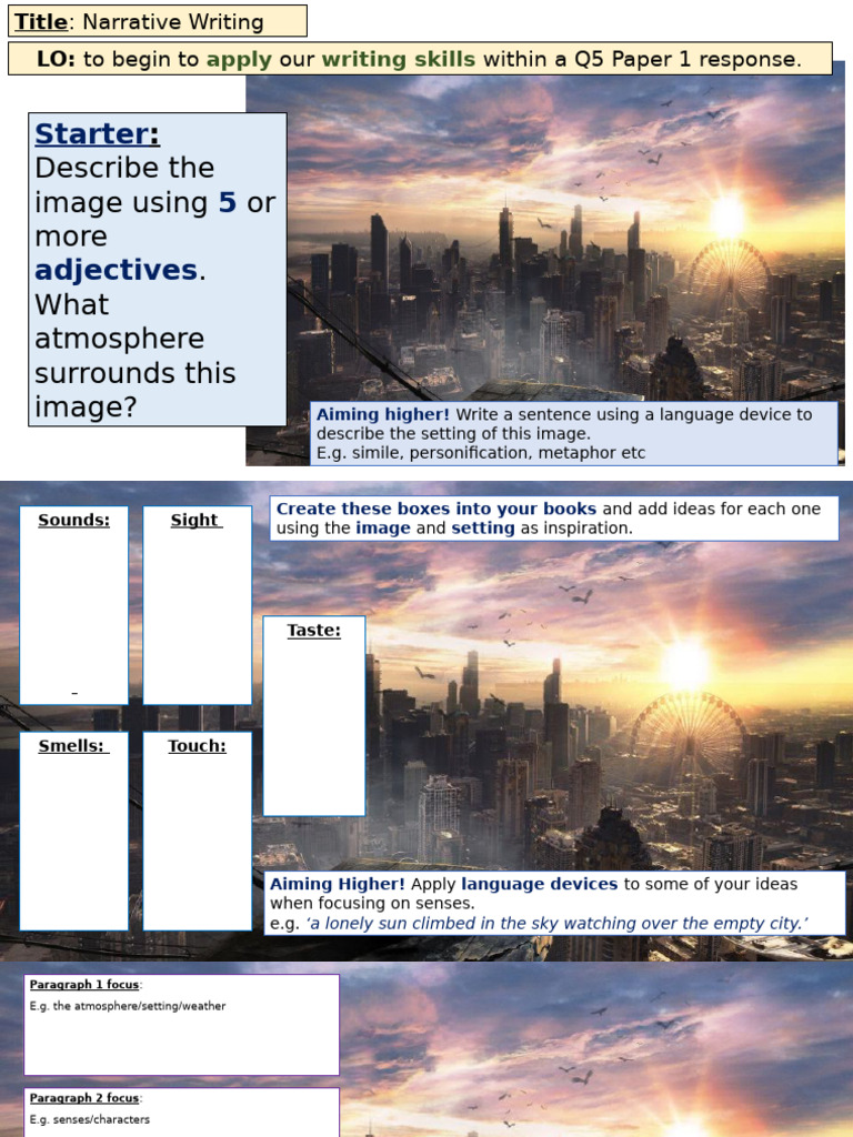 Narrative Writing Techniques Guide | PDF