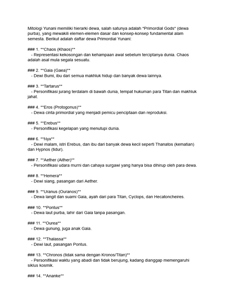 Dewa Yunani | PDF