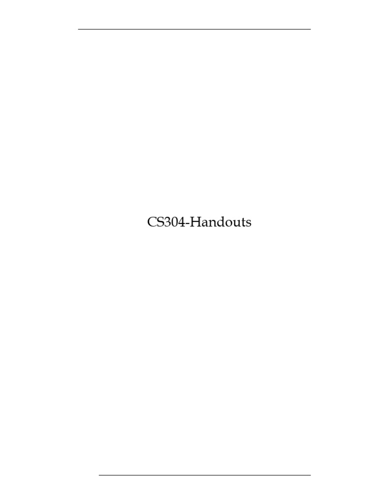 CS304 - Highlighted Handouts | PDF | Method (Computer Programming) | Constructor (Object ...