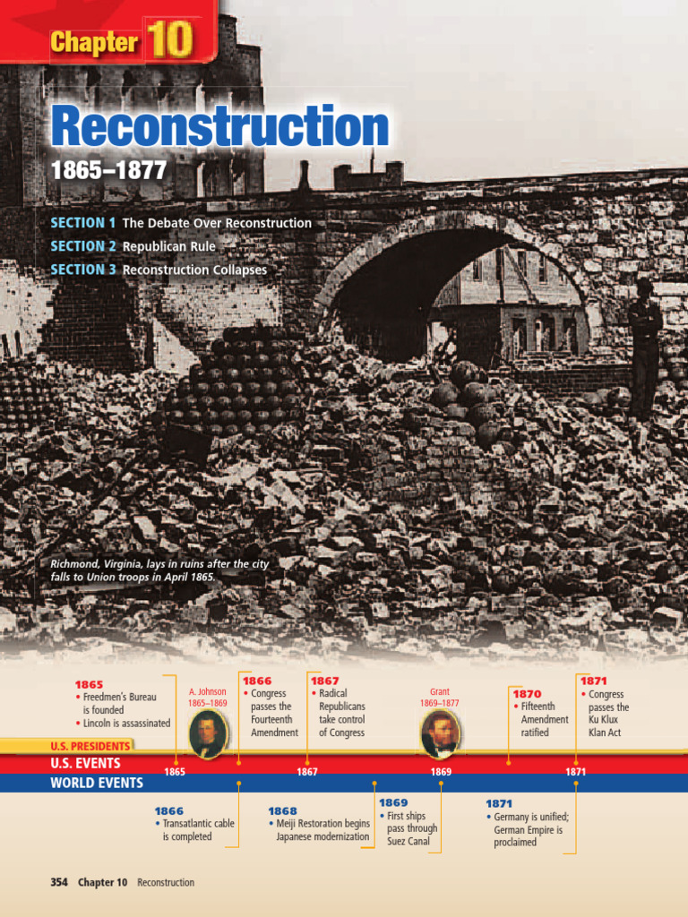 Reconstruction | PDF | Reconstruction Era | Fourteenth Amendment To The ...