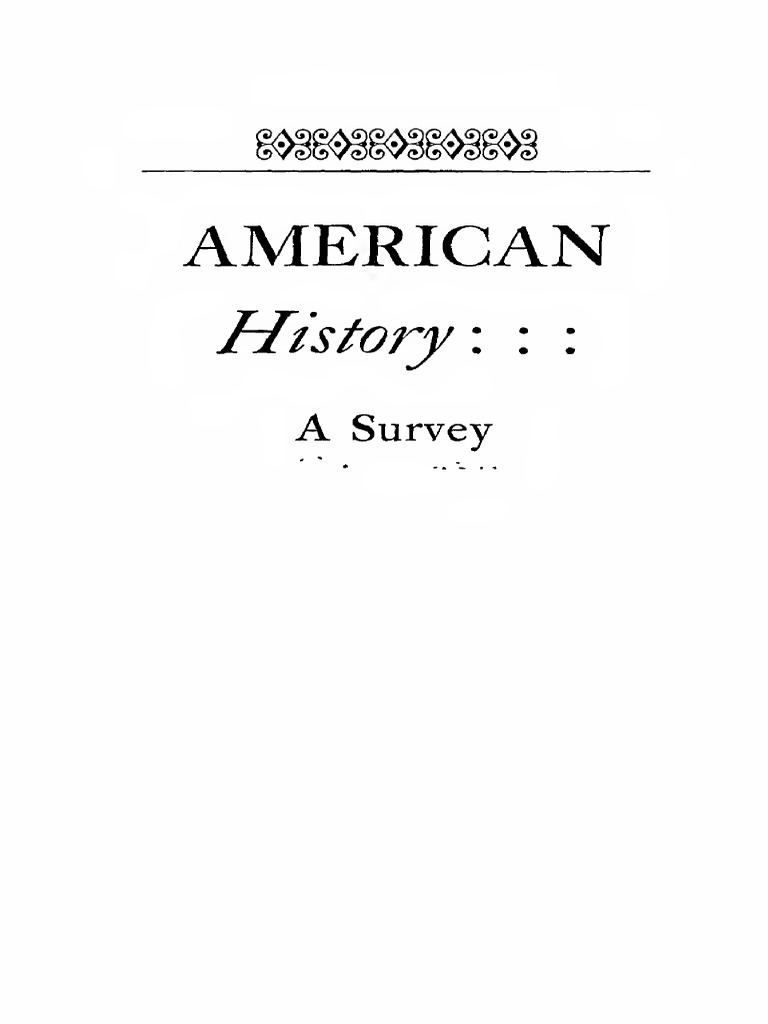 American History A Survey Text | PDF | Progressivism | Dwight D. Eisenhower