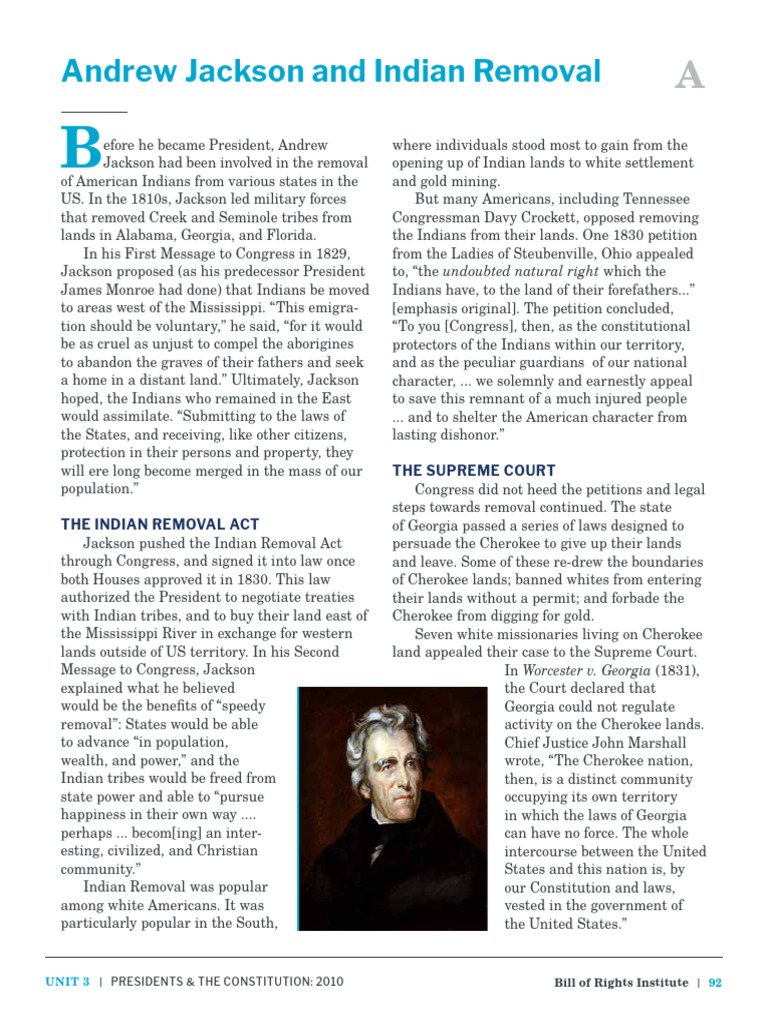 Indian Removal Act of 1830 Explained | PDF | Trail Of Tears | Cherokee