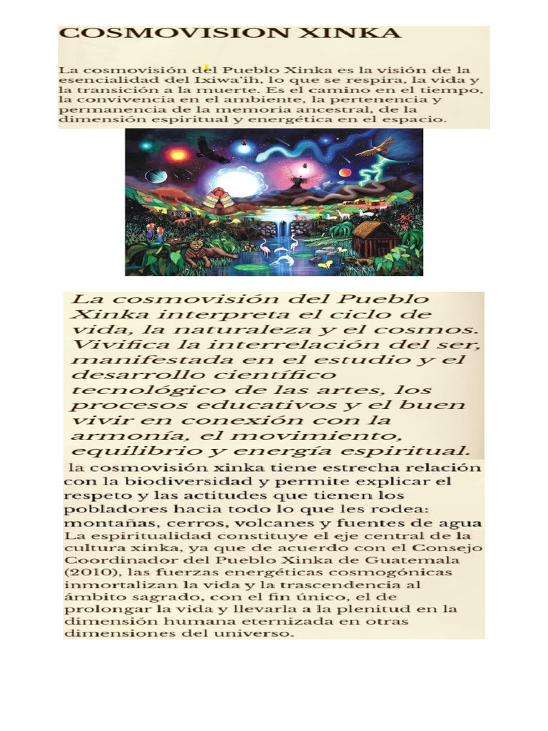 Cosmovisión Xinka | PDF
