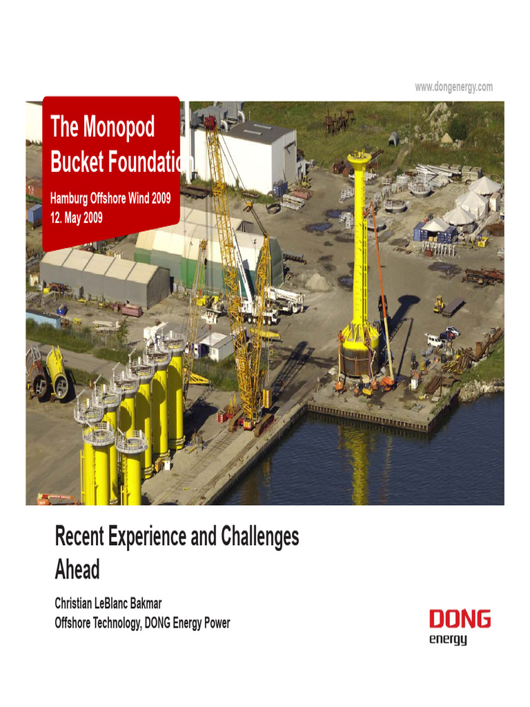Dong Recent Challenges | PDF | Deep Foundation | Offshore Wind Power