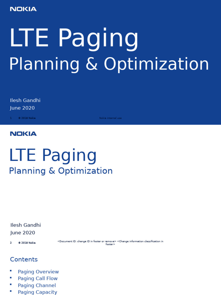 Paging Planning & Optimization | PDF | Data Transmission ...
