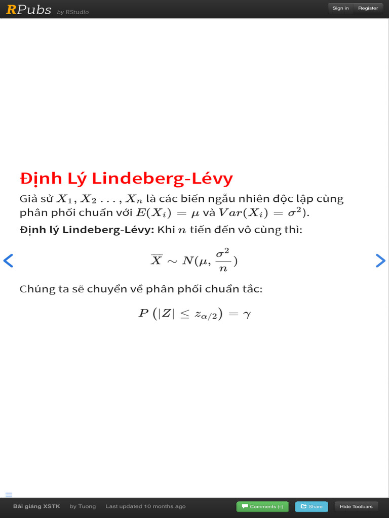 RPubs - Bài Giảng XSTK | PDF