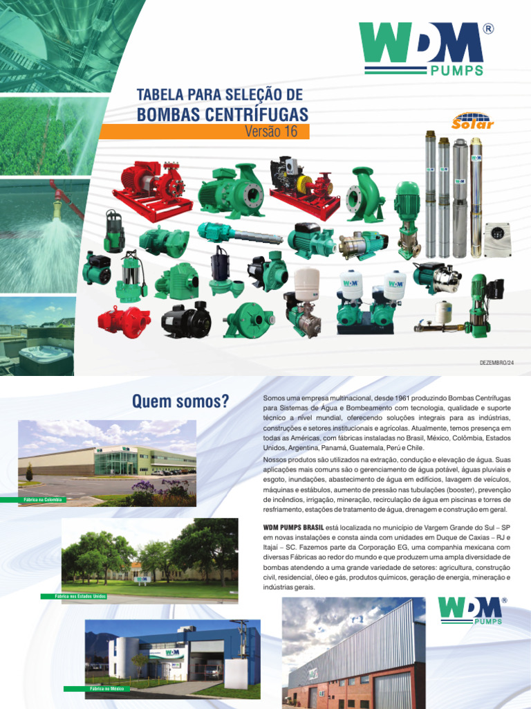 WDM-Catalogo V16 | PDF | Bomba | Agricultura