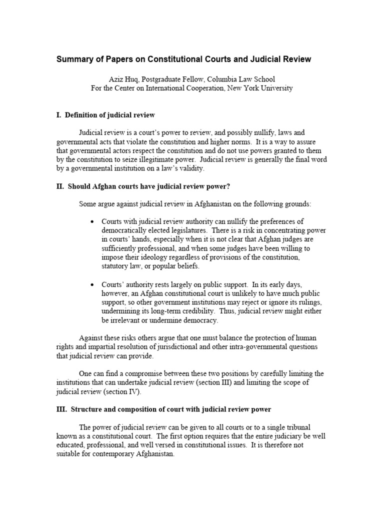 E23SummaryConstitutional Court Judicial ReviewAHaq | PDF | Sharia ...